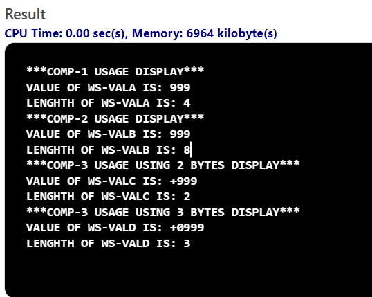 COBOL 中的 COMP-3 | 码农参考