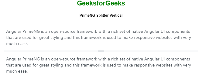 Angular PrimeNG 垂直分离器 | 码农参考