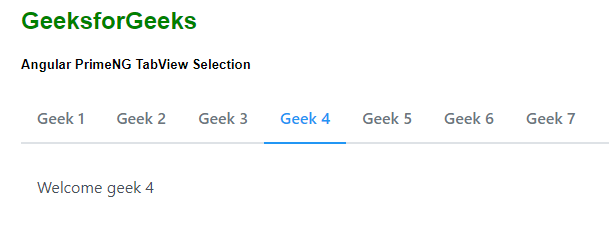 Angular PrimeNG TabView 选择 | 码农参考