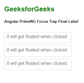 Angular PrimeNG 焦点陷阱浮动标签 | 码农参考