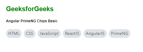 Angular PrimeNG 芯片基础版 | 码农参考