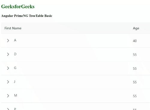 Angular PrimeNG TreeTable Basic | 码农参考