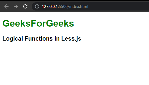 Less.js 逻辑函数 | 码农参考