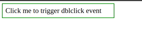 jQuery dblclick() 方法 | 码农参考