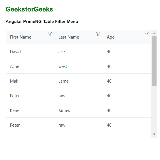 Angular PrimeNG 表过滤器菜单 | 码农参考