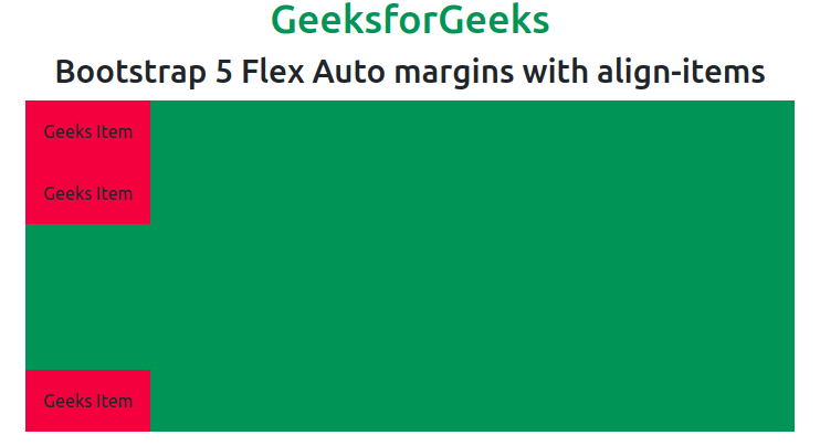 Bootstrap 5 Flex 自动边距与对齐项目 | 码农参考