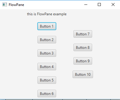 JavaFX | FlowPane 类 | 码农参考