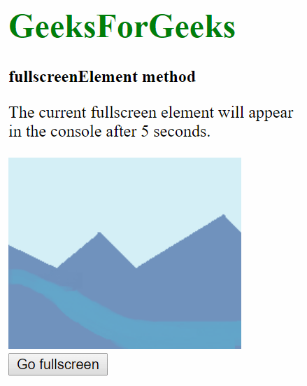 HTML | DOM fullscreenElement 属性 | 码农参考