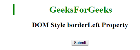 HTML | DOM 样式的borderLeft 属性 | 码农参考