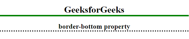 CSS 边框底部属性 | 码农参考