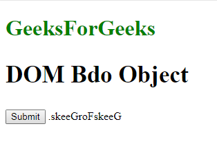 HTML | DOM Bdo 对象 | 码农参考