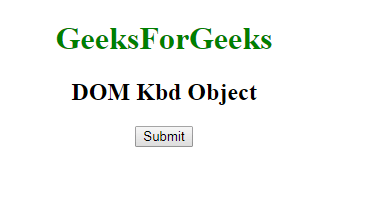 HTML | DOM Kbd 对象 | 码农参考