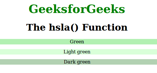 CSS | hsla() 函数 | 码农参考