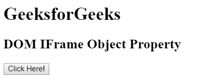 HTML | DOM IFrame 对象 | 码农参考