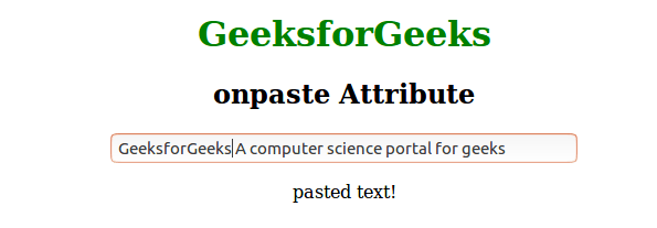 HTML | onpaste 事件属性 | 码农参考