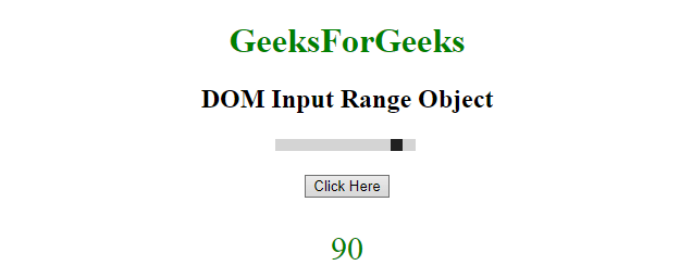 HTML | DOM 输入范围对象 | 码农参考
