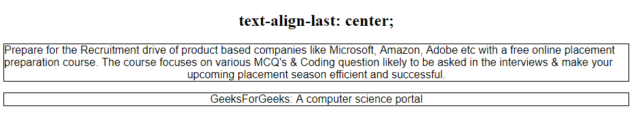 CSS | text-align-last 属性 | 码农参考