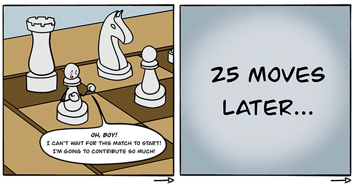 A Pawn's Contribution in Chess - Comic - Media Chomp