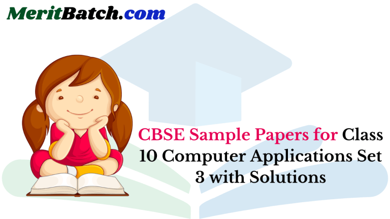 CBSE Sample Papers for Class 10 Computer Applications Set 3 with ...