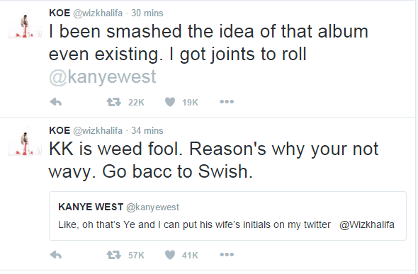 Kanye West's Twitter rant against Wiz Khalifa is the biggest and ...