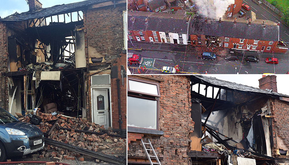Several injured after huge explosion destroys terraced homes | Metro News