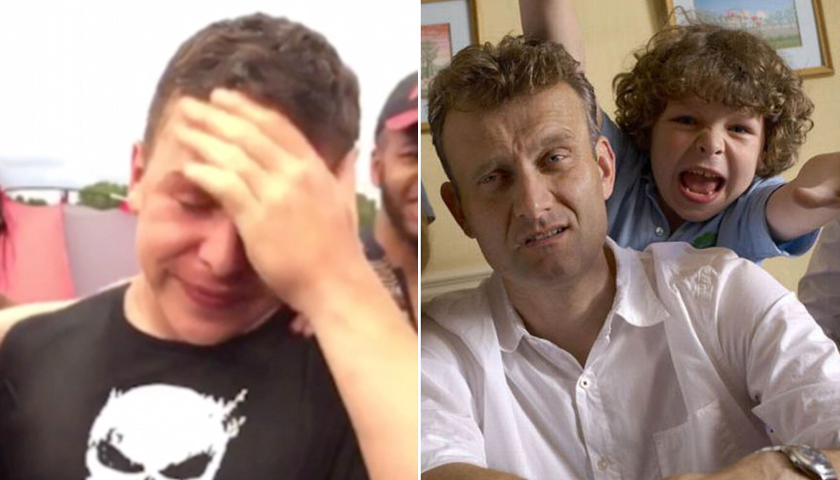 Daniel Roche, star of Outnumbered, filmed downing beer at festival ...