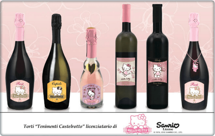Hello Kitty wine is now being produced and it looks incredibly sweet ...