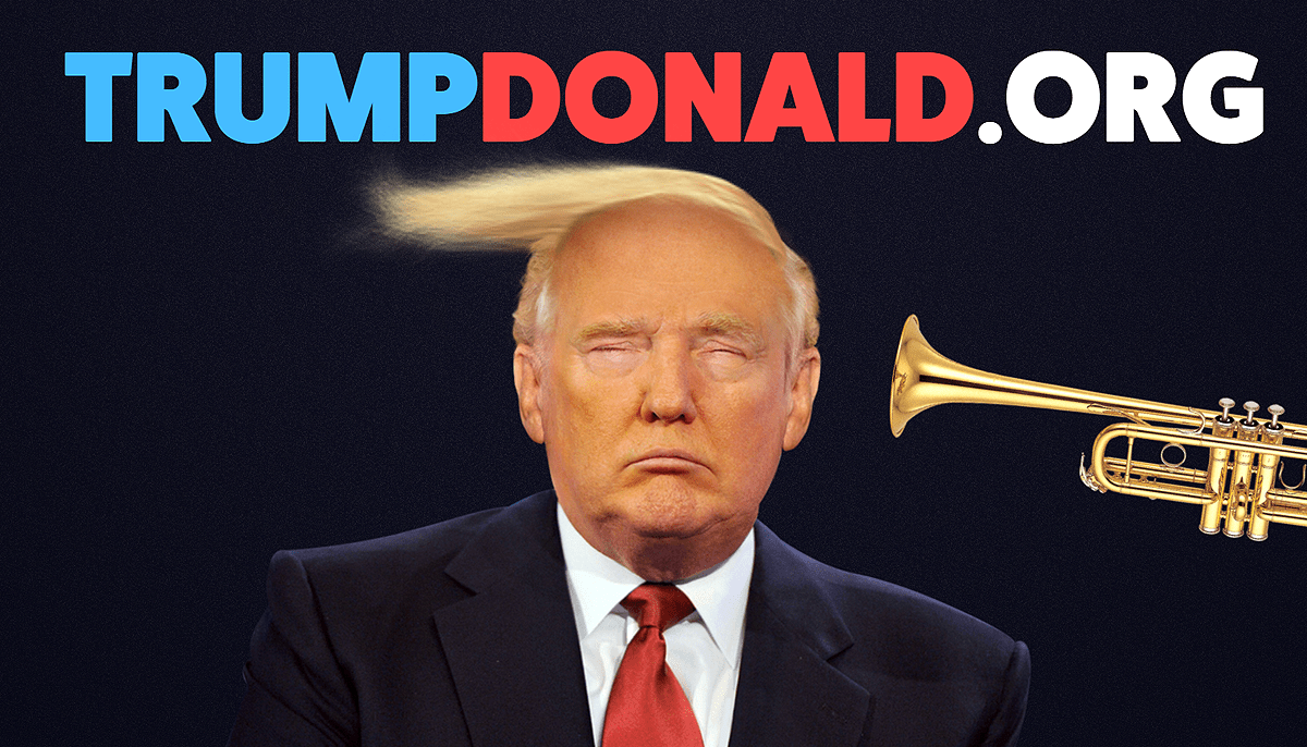 TrumpDonald.org lets you blow a trumpet on Donald Trump's hair | Metro News