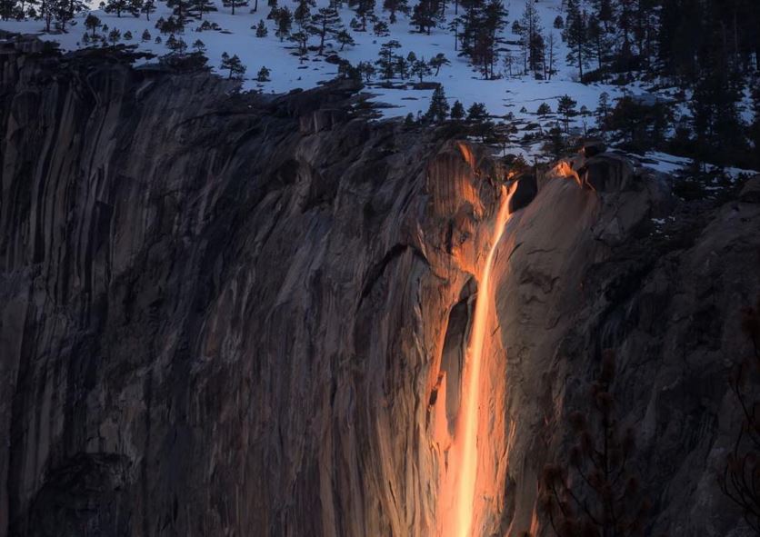 Firefall: Yosemite National Park has a waterfall that glows like it's ...