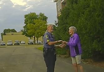 Police officer sees old lady dancing by herself, decides to join in ...