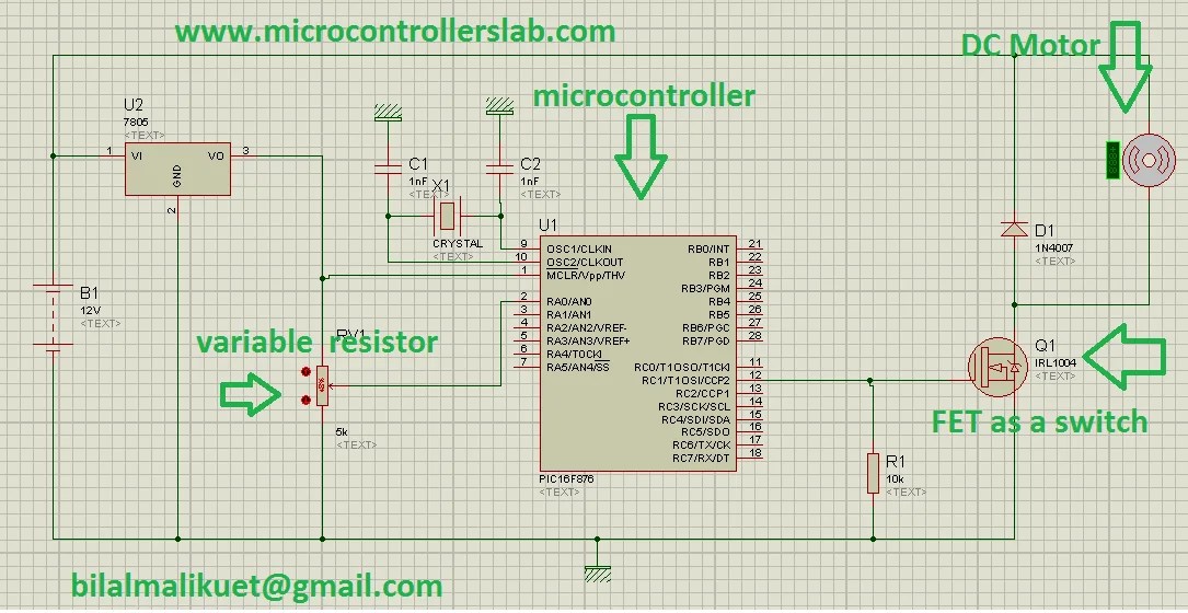 Microcontroller Based Mini Project With Circuit Diagram
