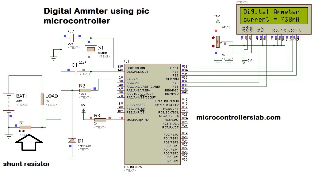 Microcontroller Schematic Diagram