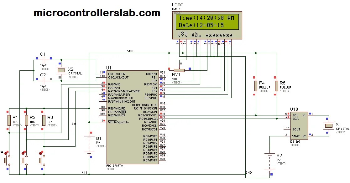 12 Hour Digital Clock Circuit Diagram - Wiring Flow Schema