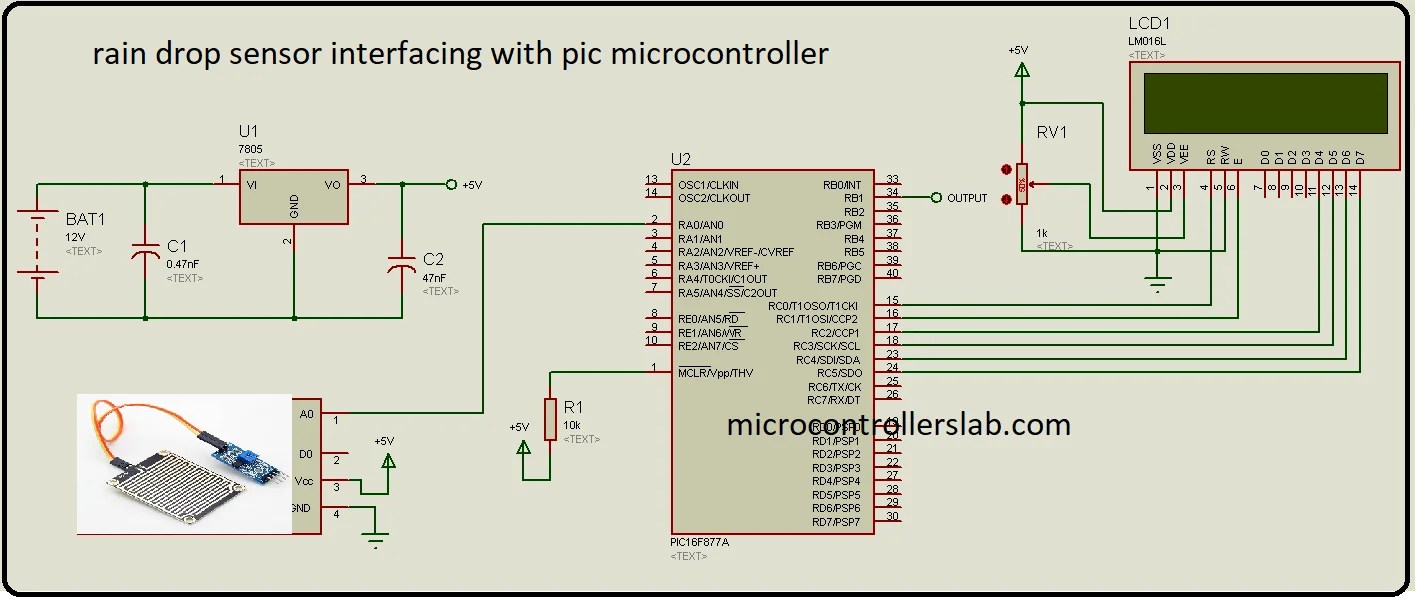 Rain Detector Schematic Diagram