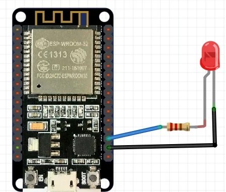 ESP32 PWM with Arduino IDE - LED fading example