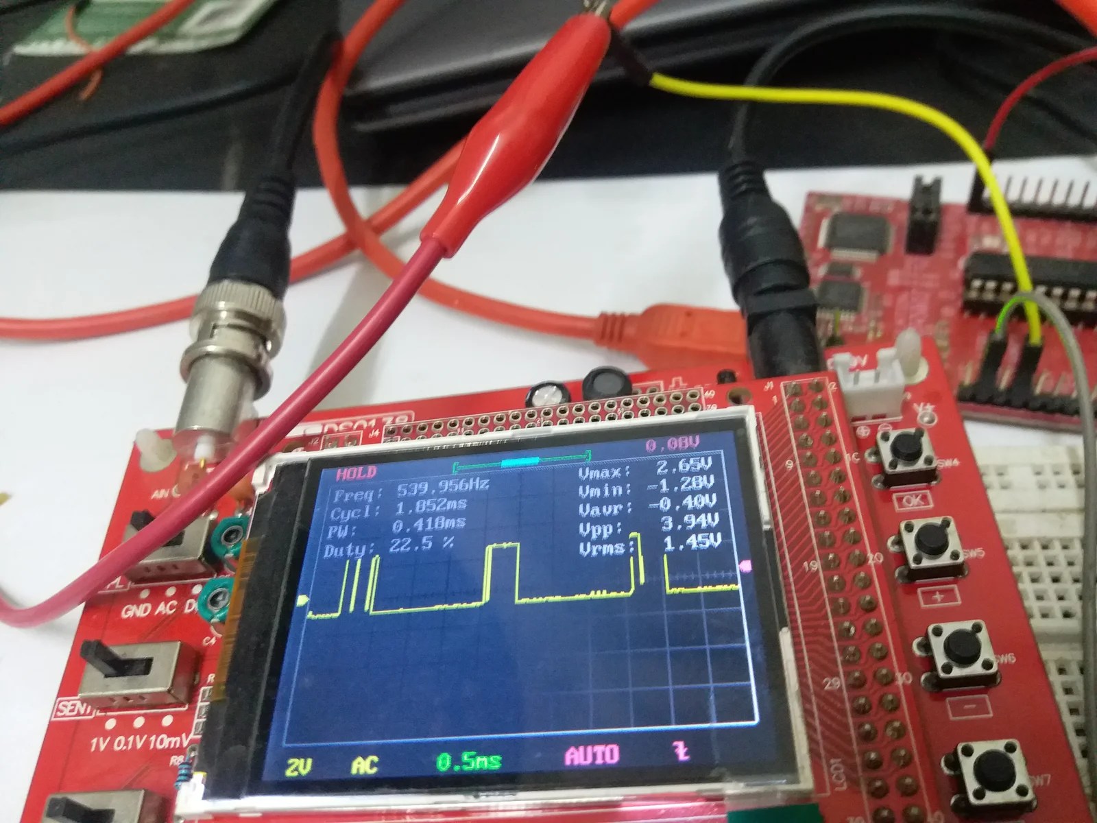 Pulse width modulation using MSP430 launchpad - control LED brightness