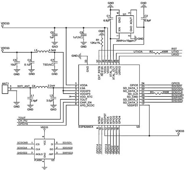 ESP8266 pinout reference and how to use GPIO pins