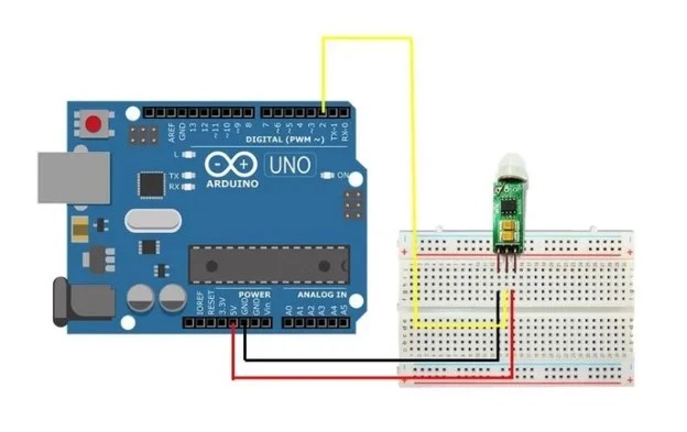 HC-SR505 PIR Pinout, Interfacing with Arduino, Applications, Features