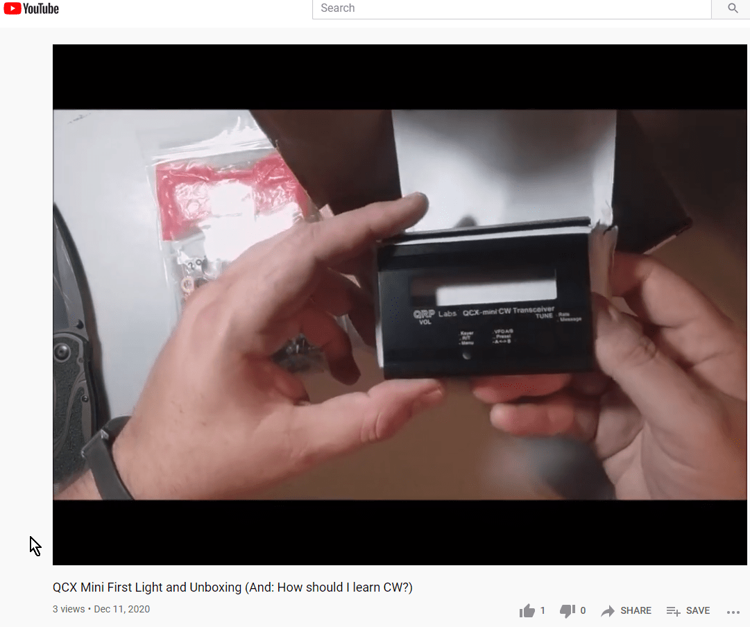 QCX Mini Unboxing, and How to learn CW? - MiscDotGeek