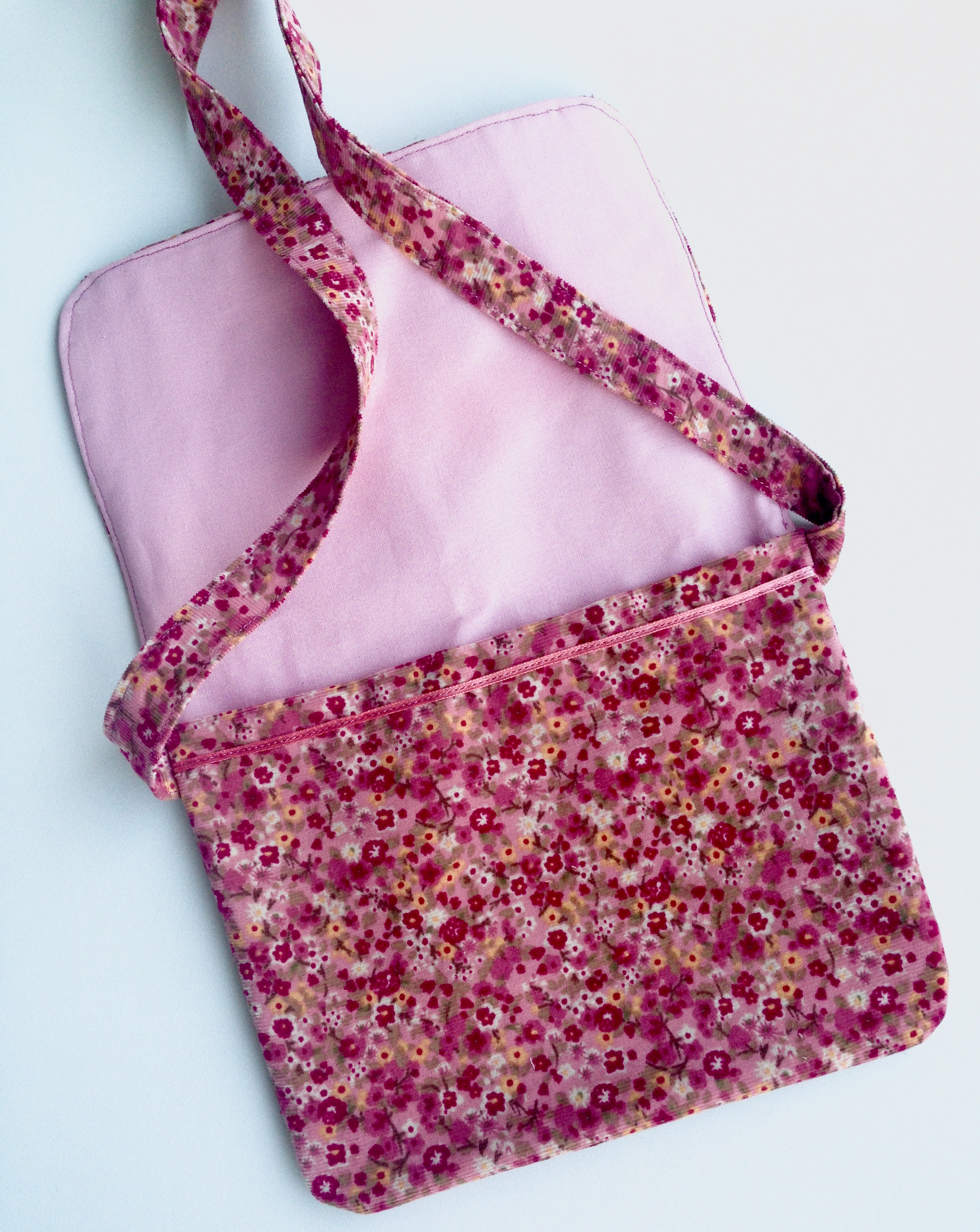 Tuto couture // sac en bandoulière pour fillette | Motifs Addict