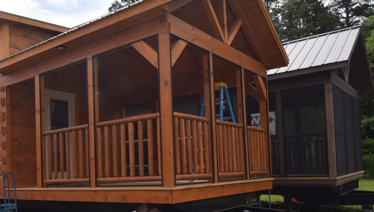 Porches and Rails | Mountain Recreation Log Cabins