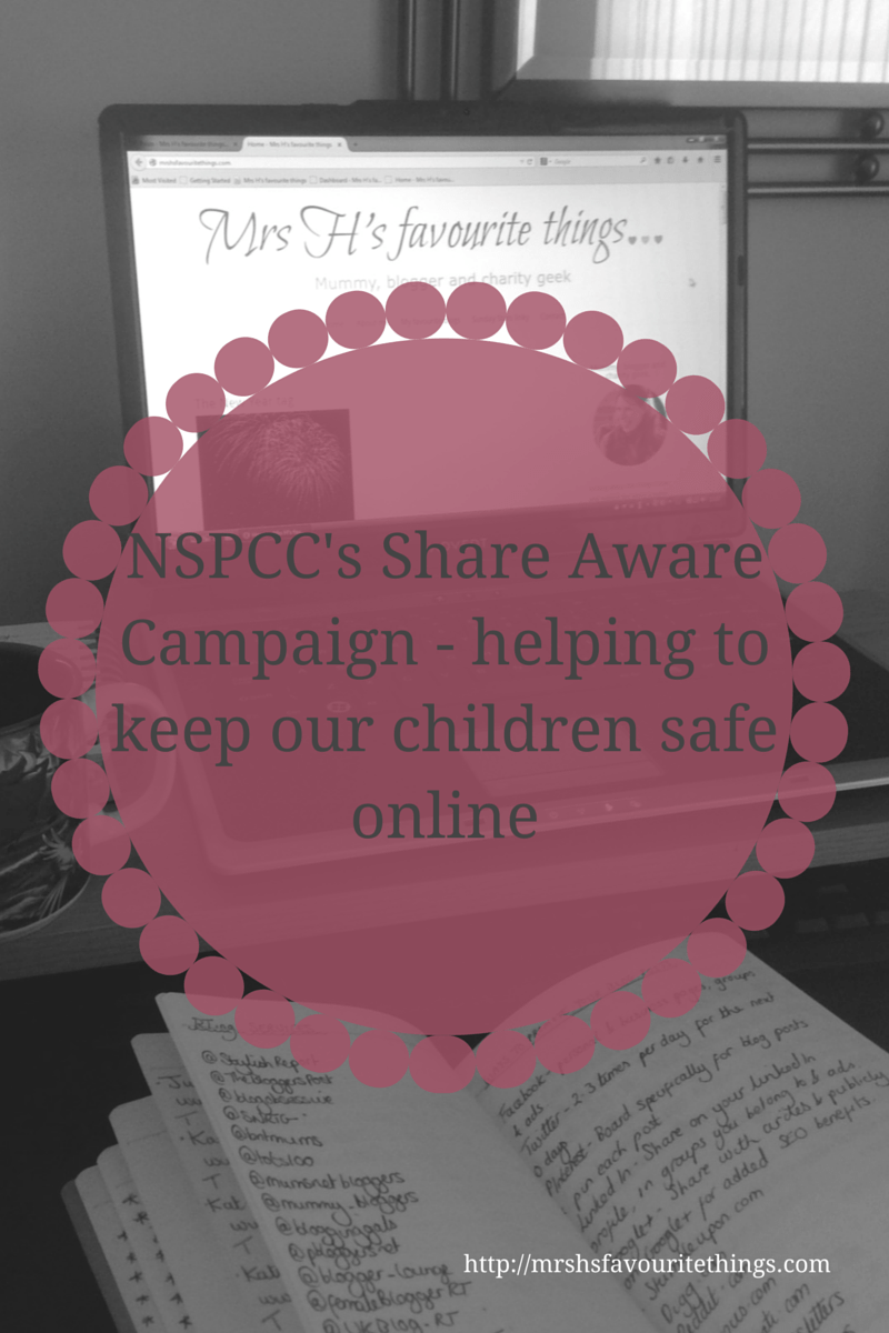 NSPCC Share Aware campaign - keeping children safe online