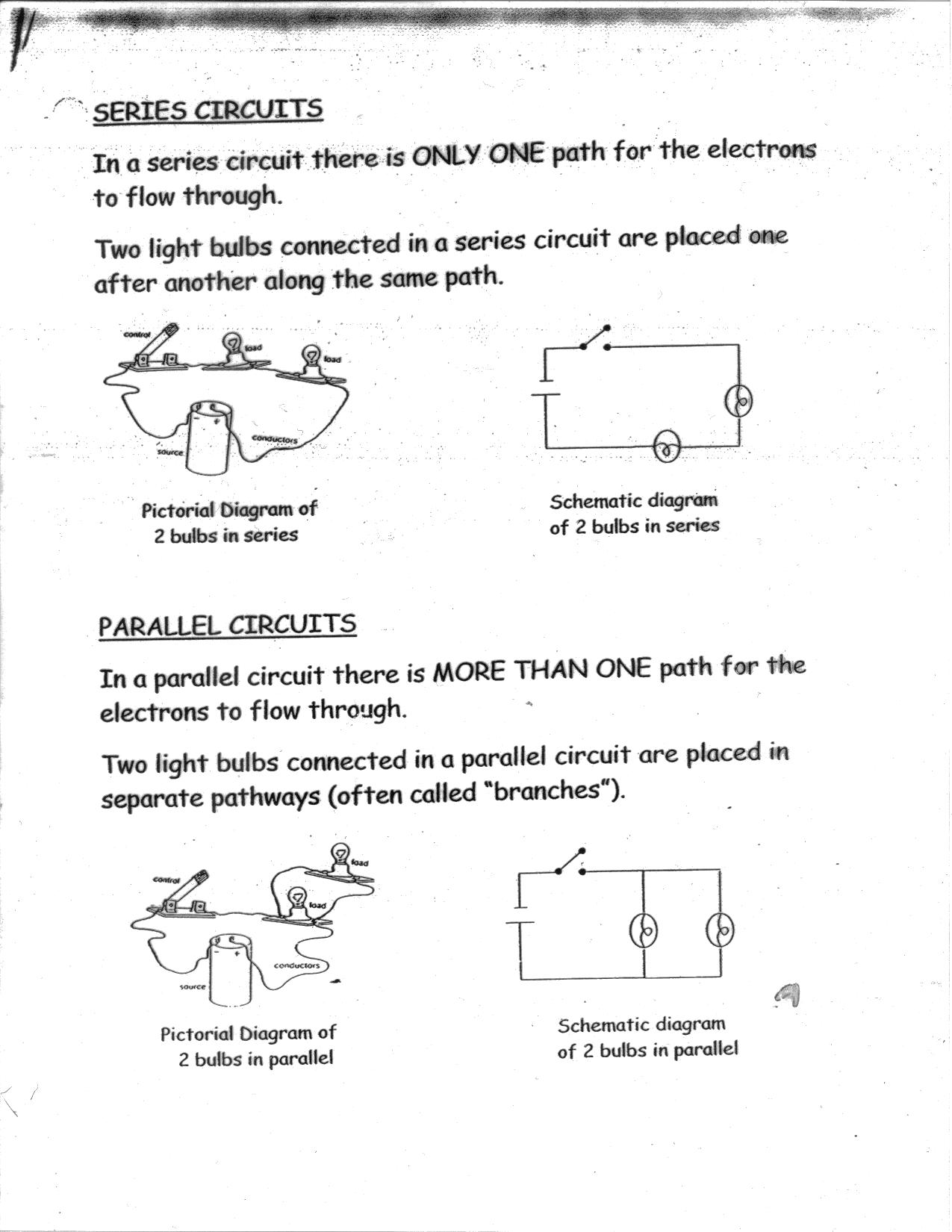 Series And Parallel Circuits Worksheet Phet Circuit Diagram