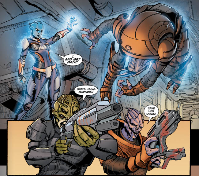 Mass Effect Redemption Liara using biotics – Multiversity Comics