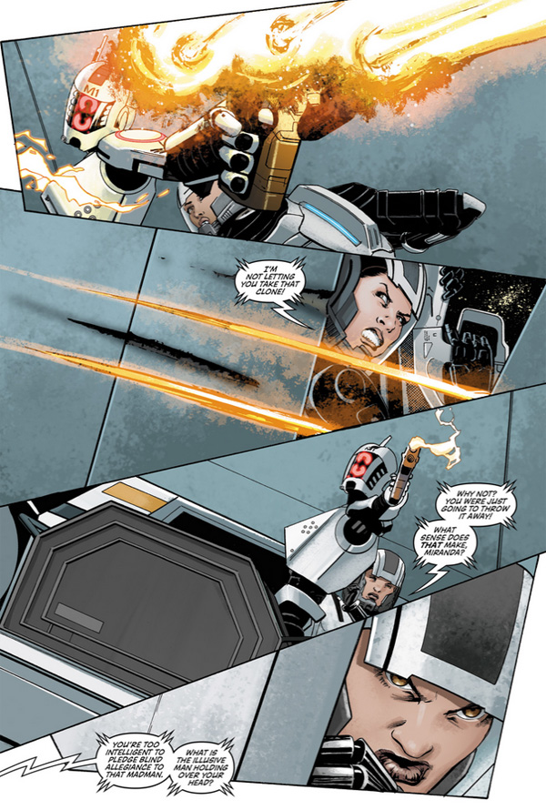 Mass Effect Foundation issue 13 Rasa vs Miranda – Multiversity Comics