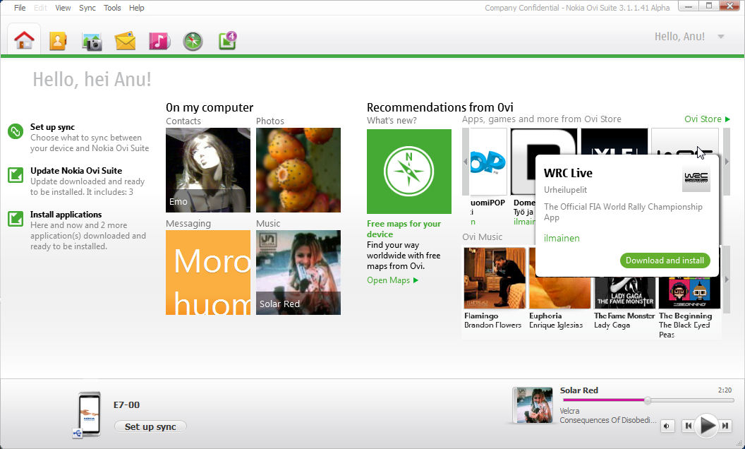 Download Apps from Ovi Suite! Yes! Updated – Nokia Ovi Suite 3.1.1.40 ...