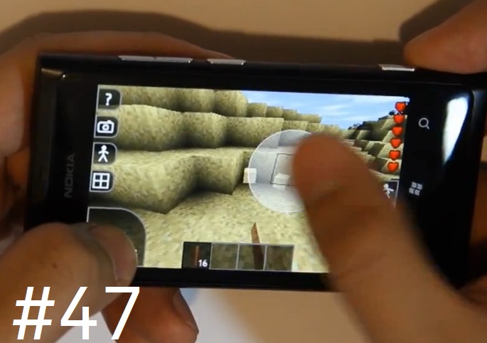 Lumiappaday #47: Survivalcraft demoed on the Nokia Lumia 800 #Minecraft ...