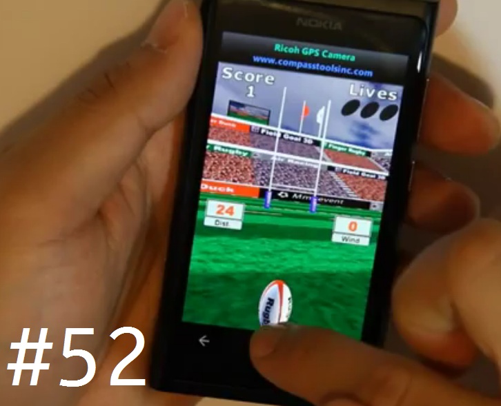 Lumiappaday #52: Finger Rugby demoed on the Nokia Lumia 800 : My Nokia ...
