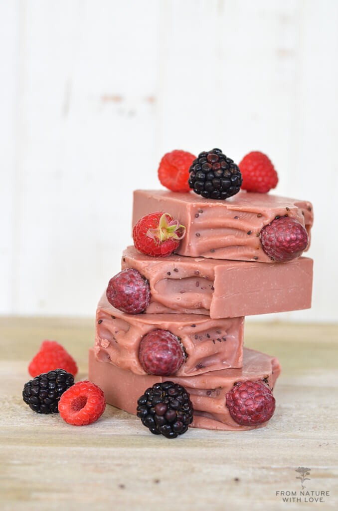 Cold Process Raspberry Geranium Soap Bars » The Natural Beauty Workshop