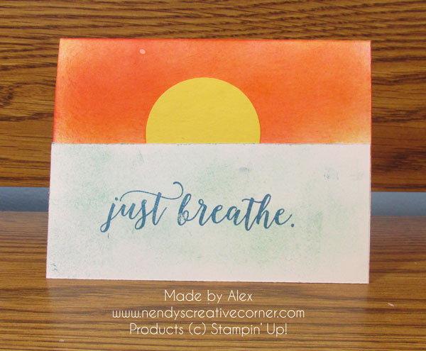 Sunset Card Video - Nendy's Creative Corner